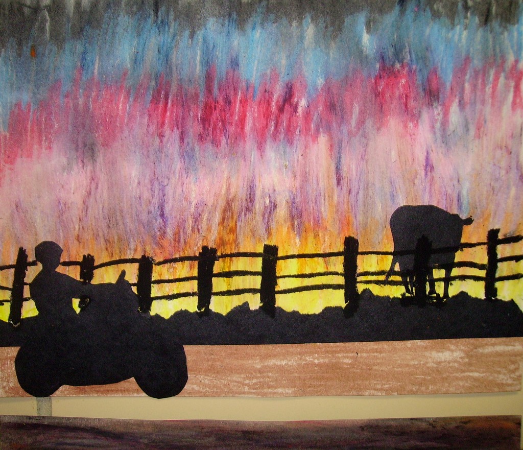 Sunset Silhouette | KIDS & GLITTER