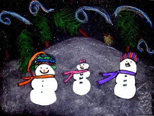 Snowy Winter Scene | KIDS & GLITTER